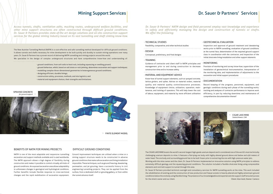 Mining Support | Dr. Sauer & Partners
